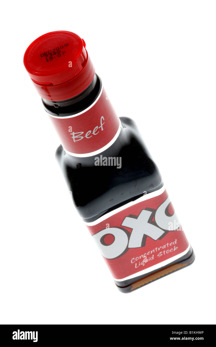 Beef Liquid Stock Stock Photo - Alamy