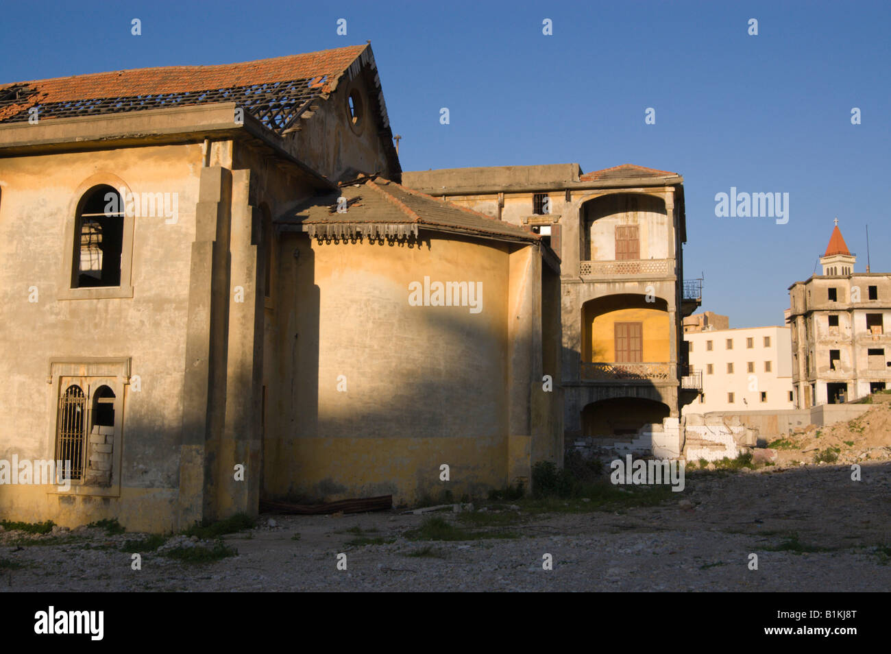 Ruins of the synagogue in Downtown Beirut Stock Photo - Alamy