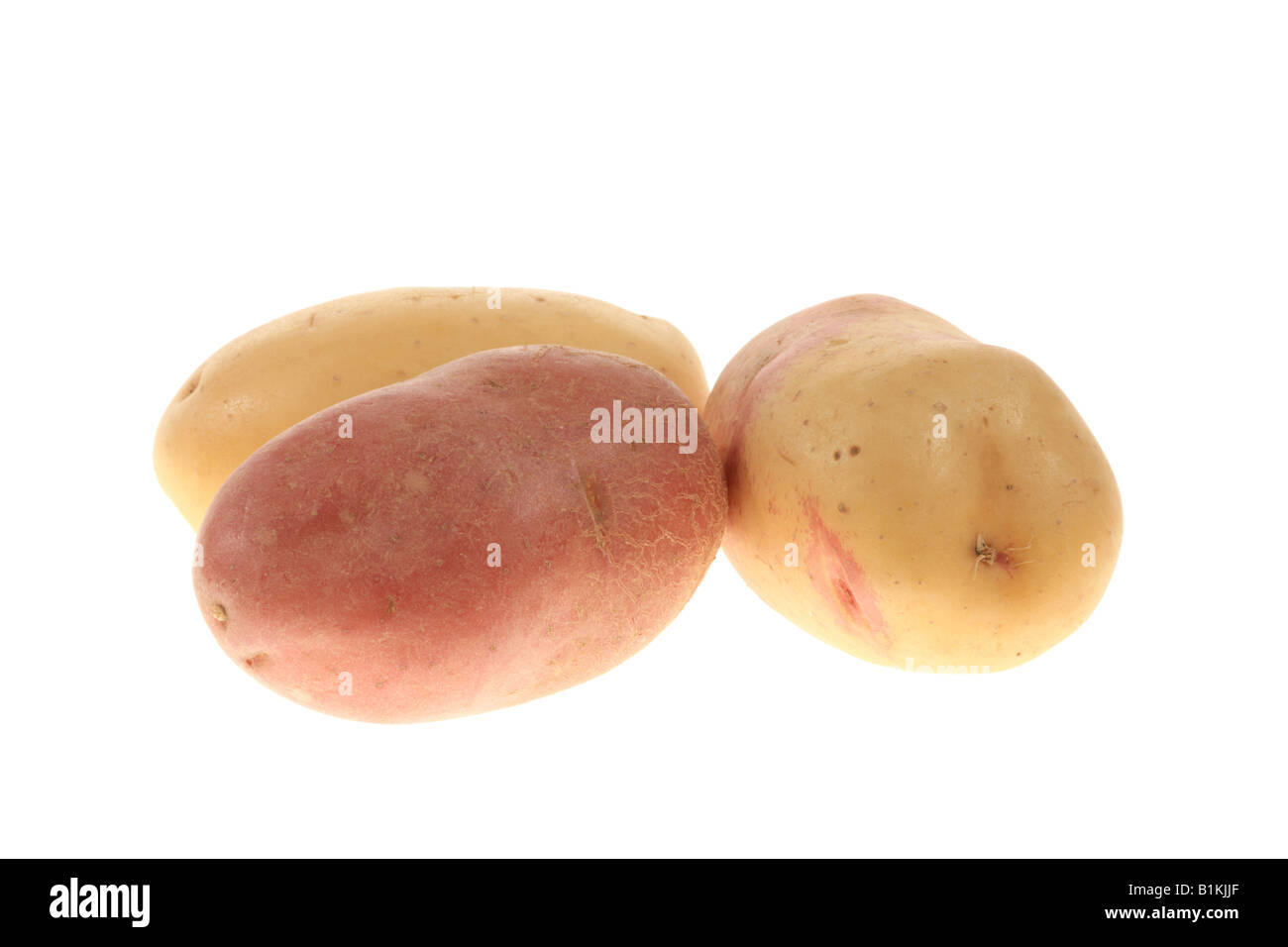 Fresh Healthy Raw Uncooked Potato, With No People Isolated On White ...