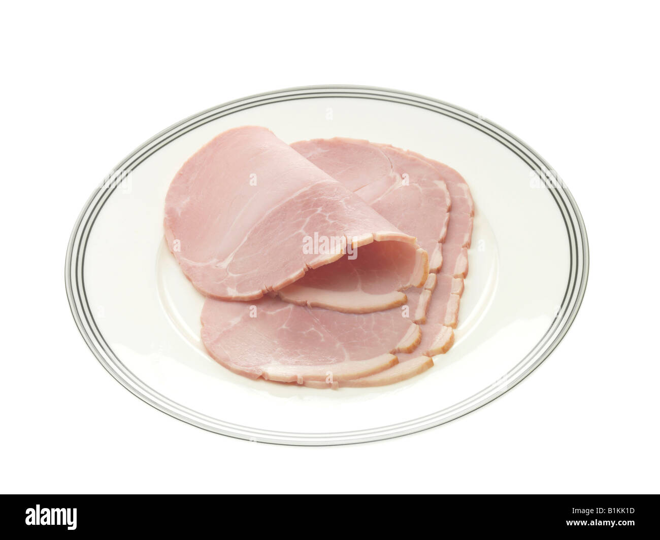 Slices Of Ham Stock Photo - Alamy
