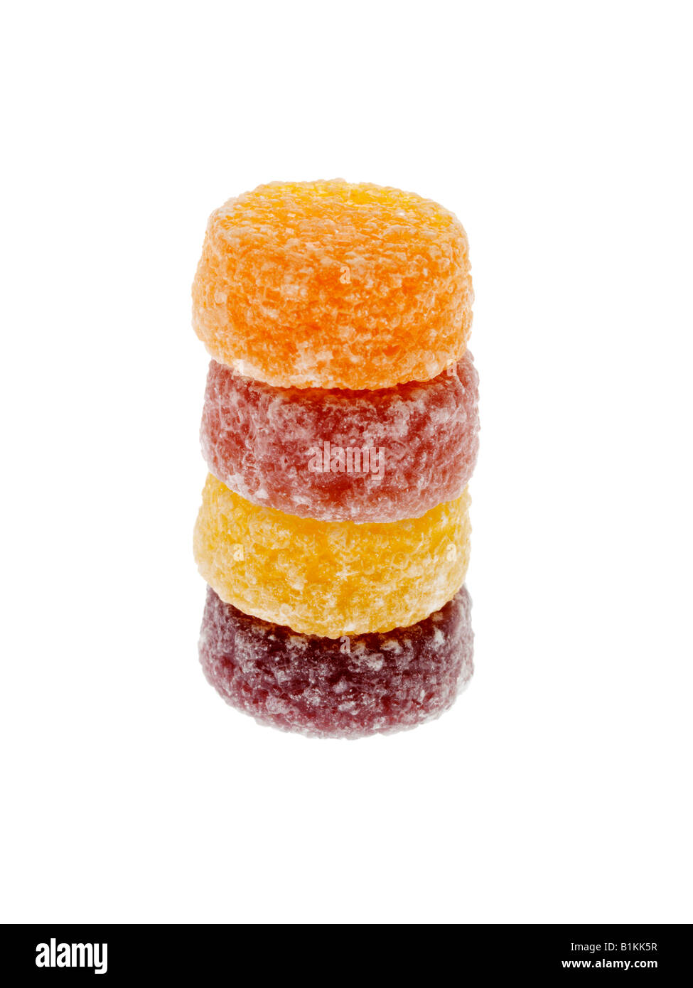 Fruit pastilles sweets Cut Out Stock Images & Pictures - Alamy