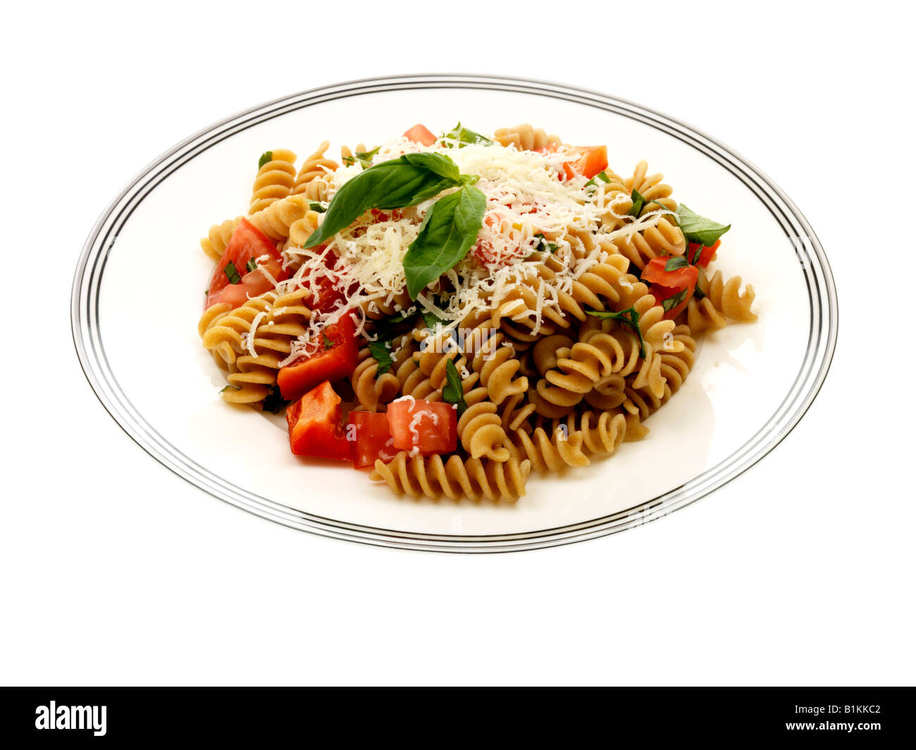 Wholemeal pasta vegetables plate hi-res stock photography and images ...