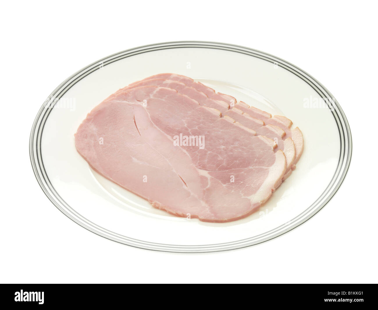 Slices Of Ham Stock Photo - Alamy