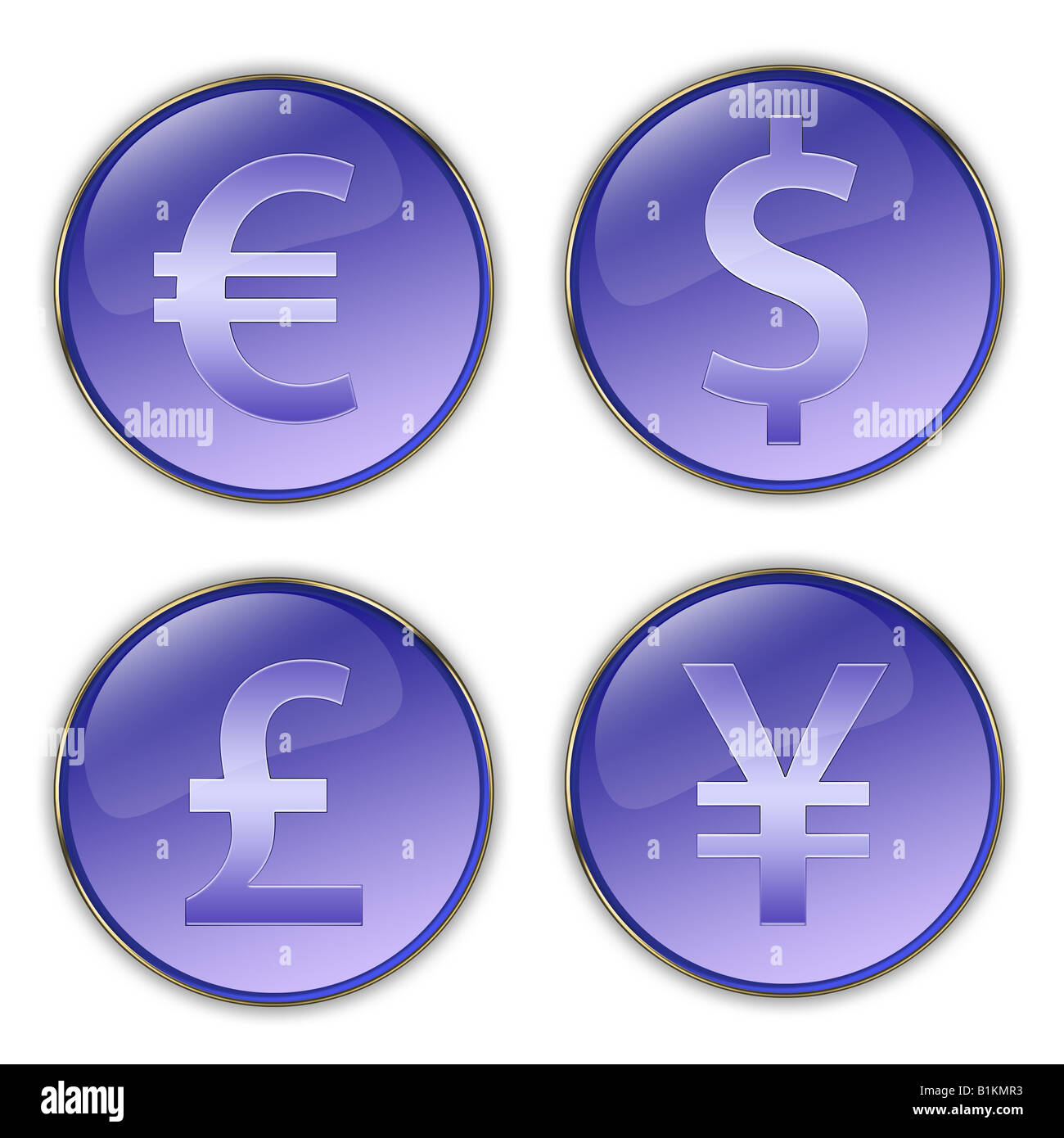 Euro dollar currencies sign Cut Out Stock Images & Pictures - Alamy