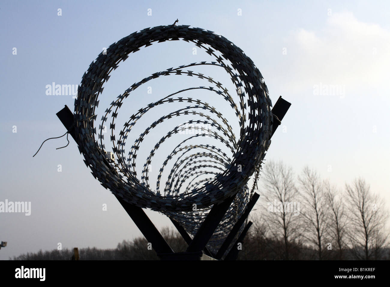 Barbed barb spiral hi-res stock photography and images - Alamy
