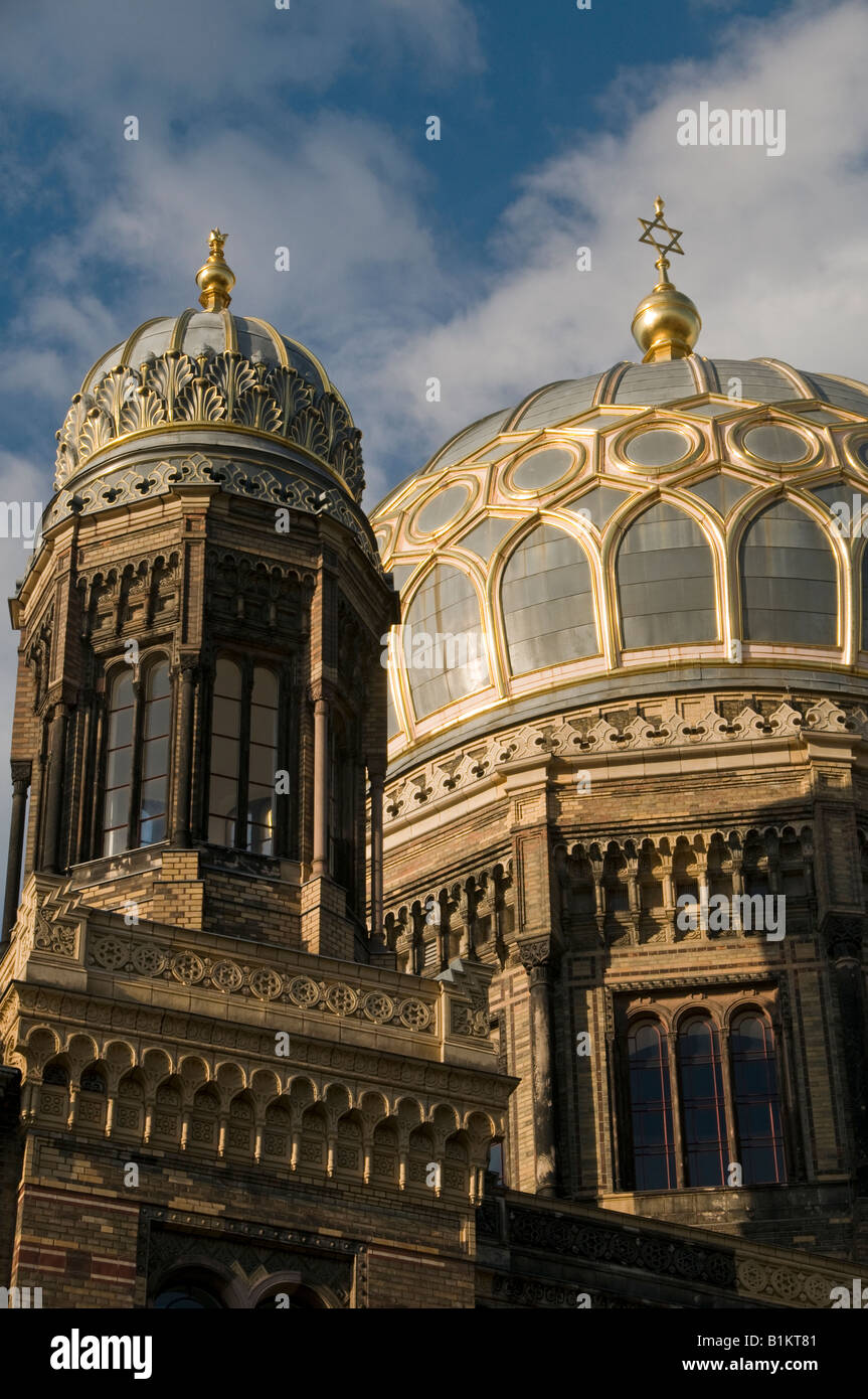 The mid-19th century Neue Synagoge New Jewish synagogue decorated with ...