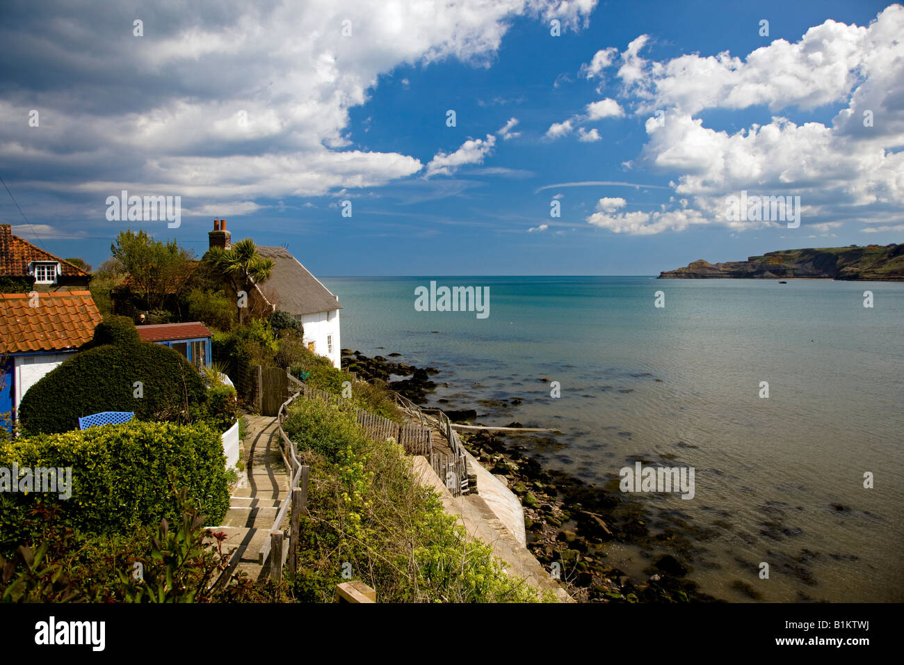 Runswick Bay North York Moors National Park on the North Yorkshire ...