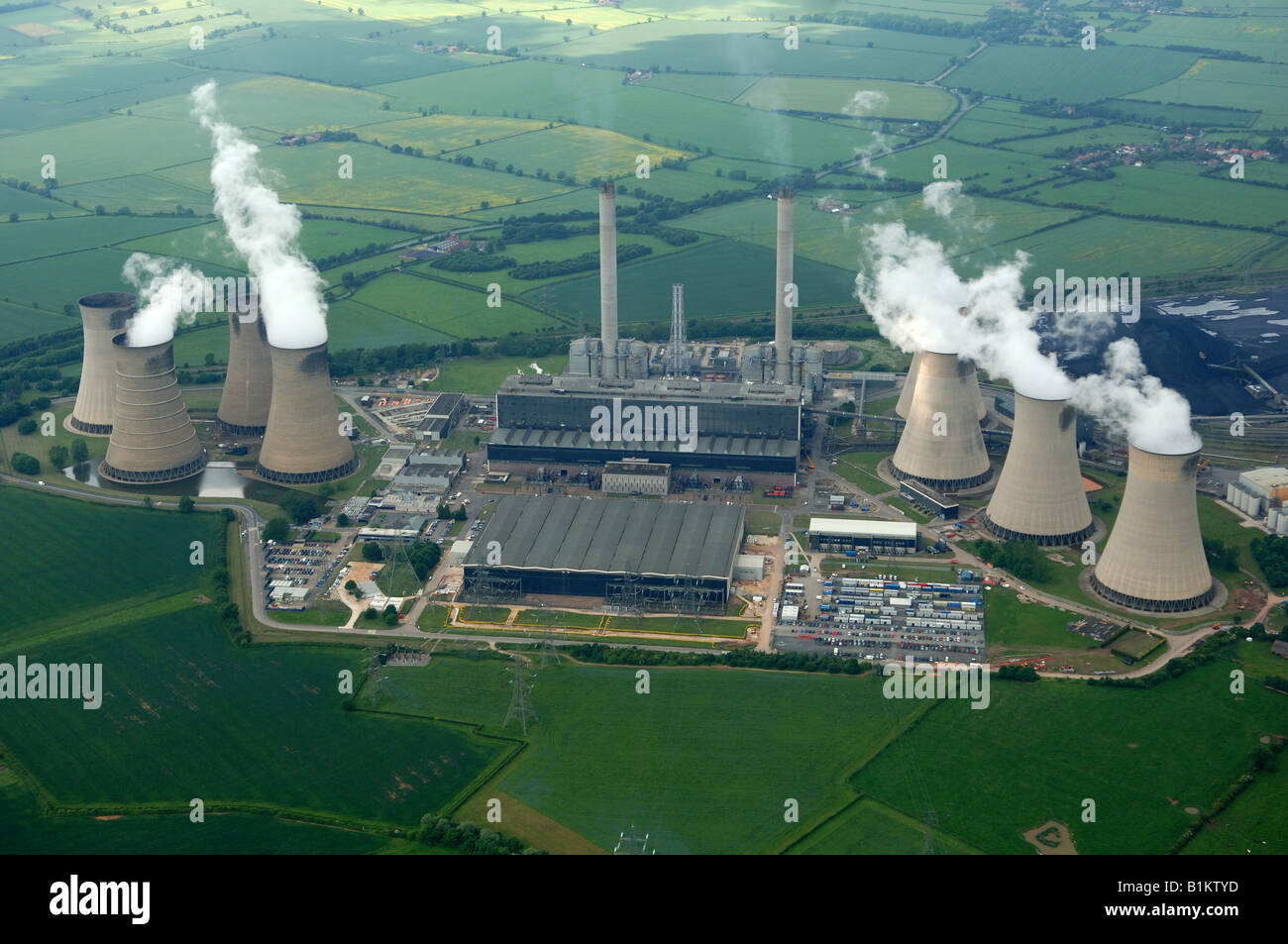 Coal Powered Power station near Gainsborough UK Stock Photo - Alamy