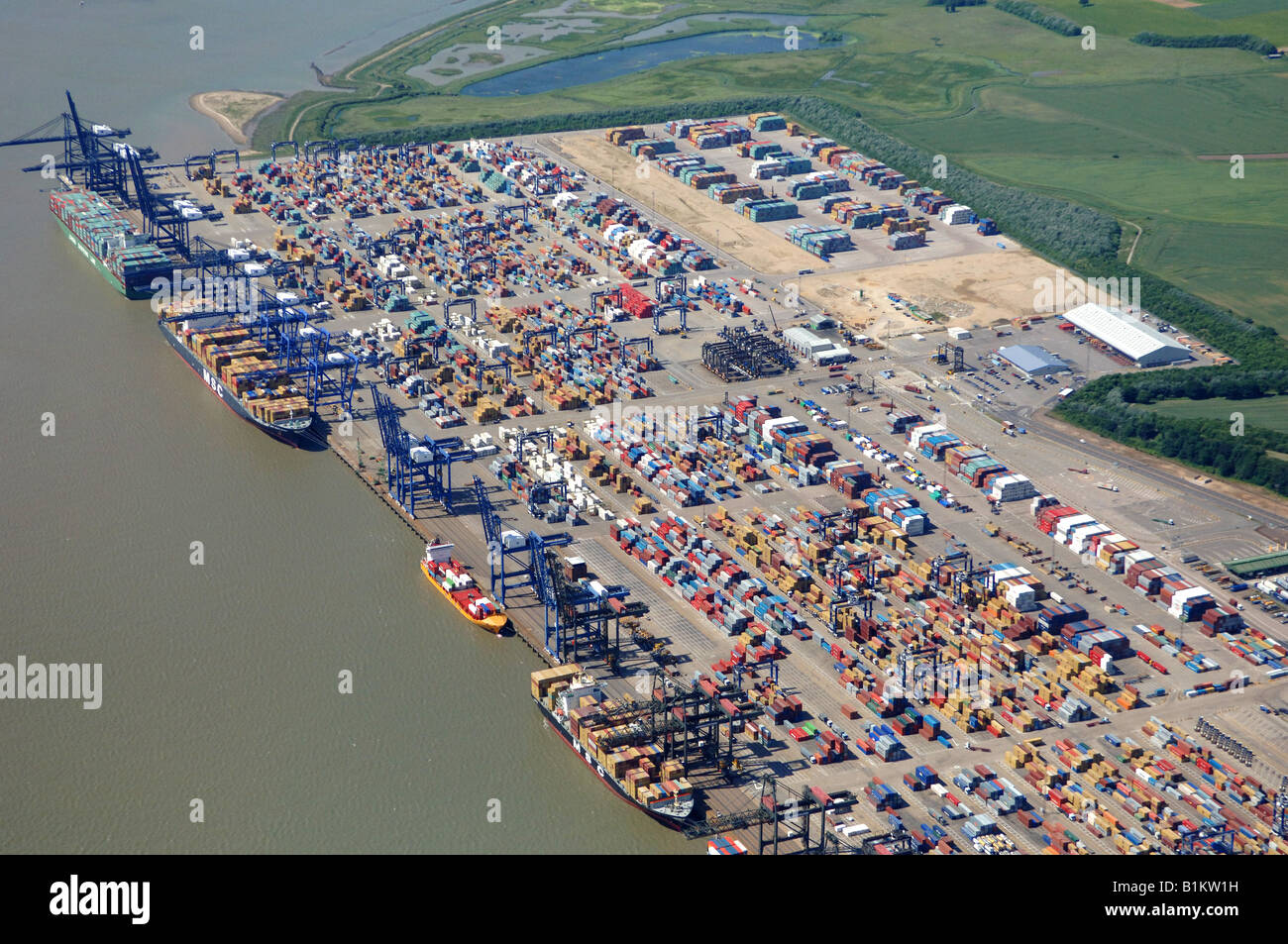Felixstowe port aerial hi-res stock photography and images - Alamy