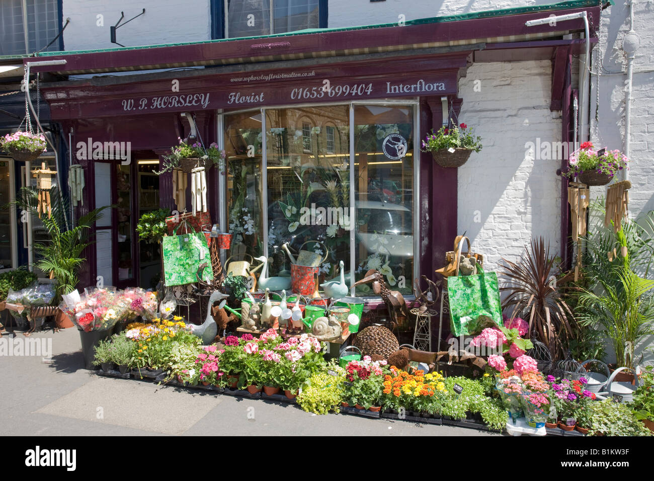 Florist Shop Malton Market Town North Yorkshire Stock Photo - Alamy