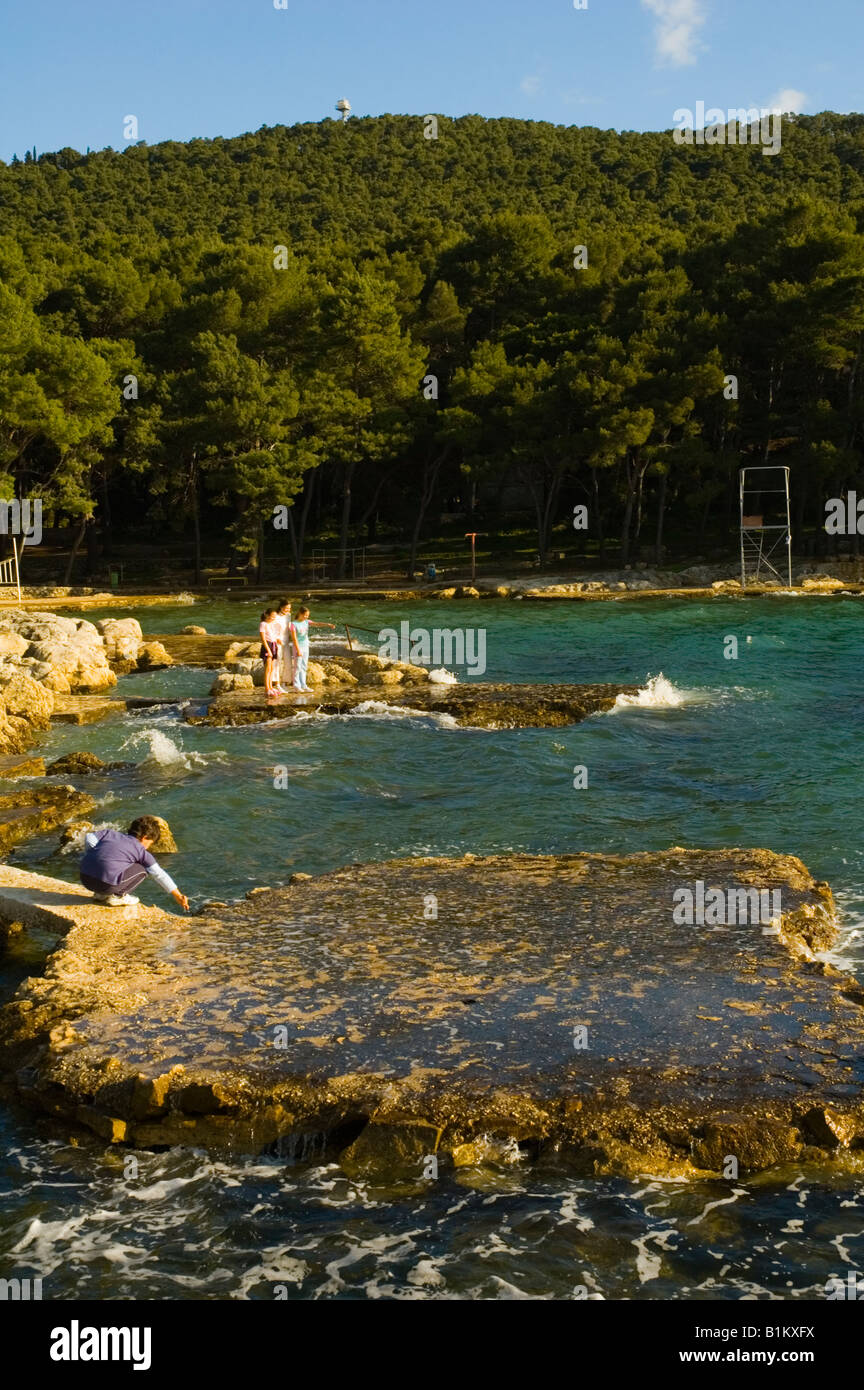 Bene beach in Split Croatia Europe Stock Photo - Alamy