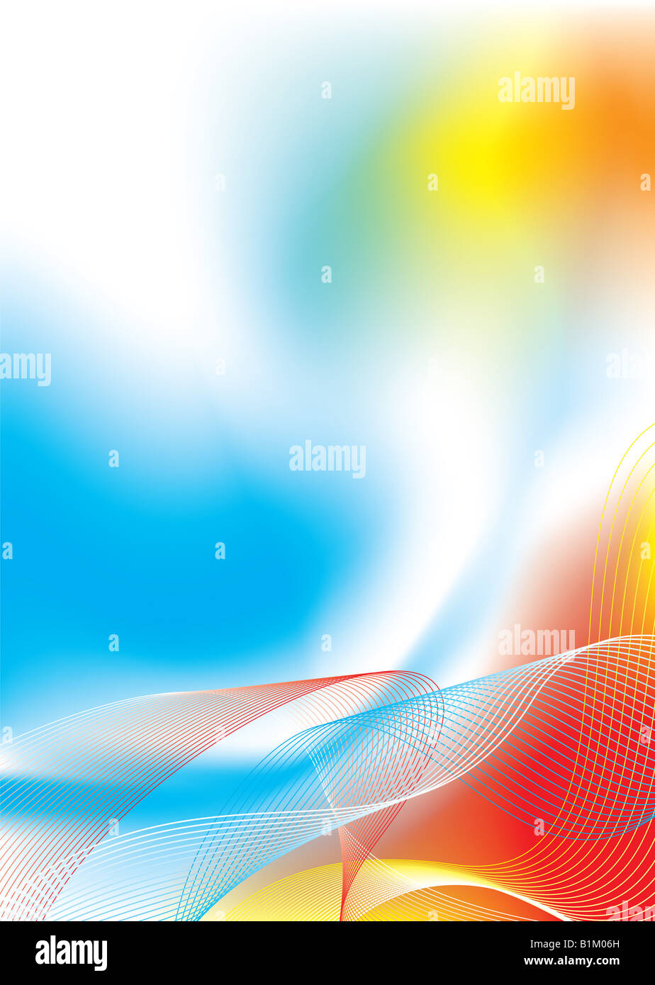 Flowing fluid background in varies colours with copy space Stock Photo ...