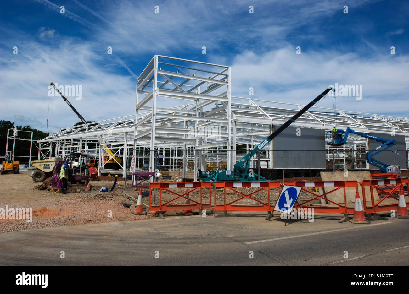 A new Tesco supermarket under construction In Hailsham, East Sussex ...