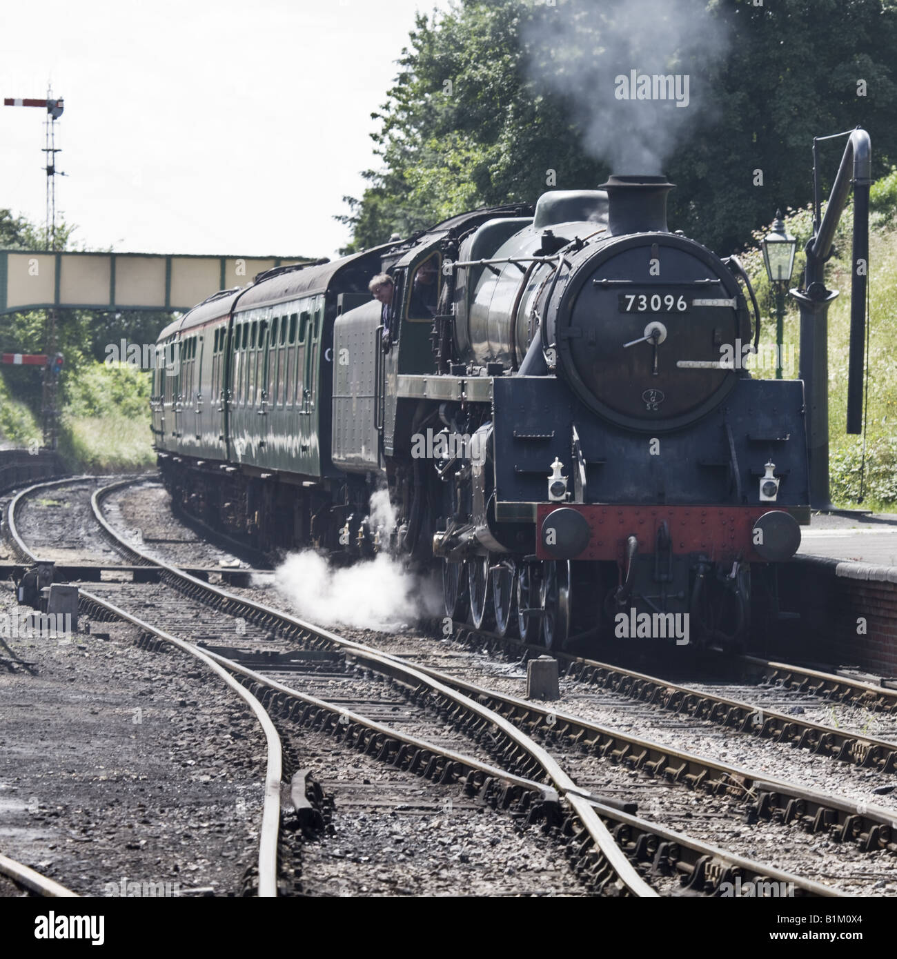 BR Standard Class 5 5MT 4-6-0 73096 built at Derby 1955 with tender ...