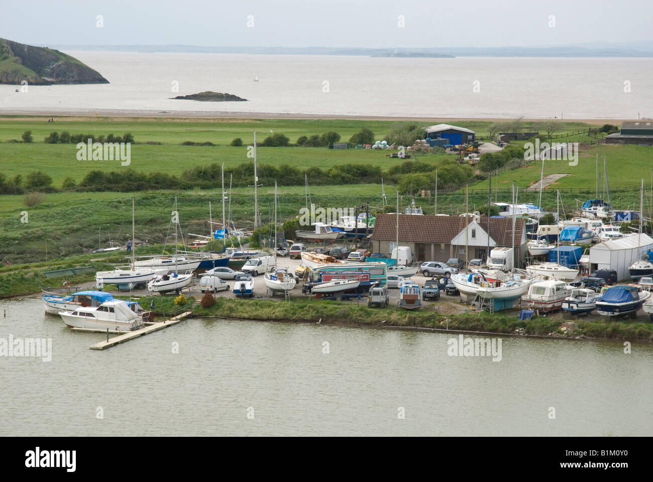 Harbour, Uphill, Weston super mare, Somerset, England, UK Stock Photo ...