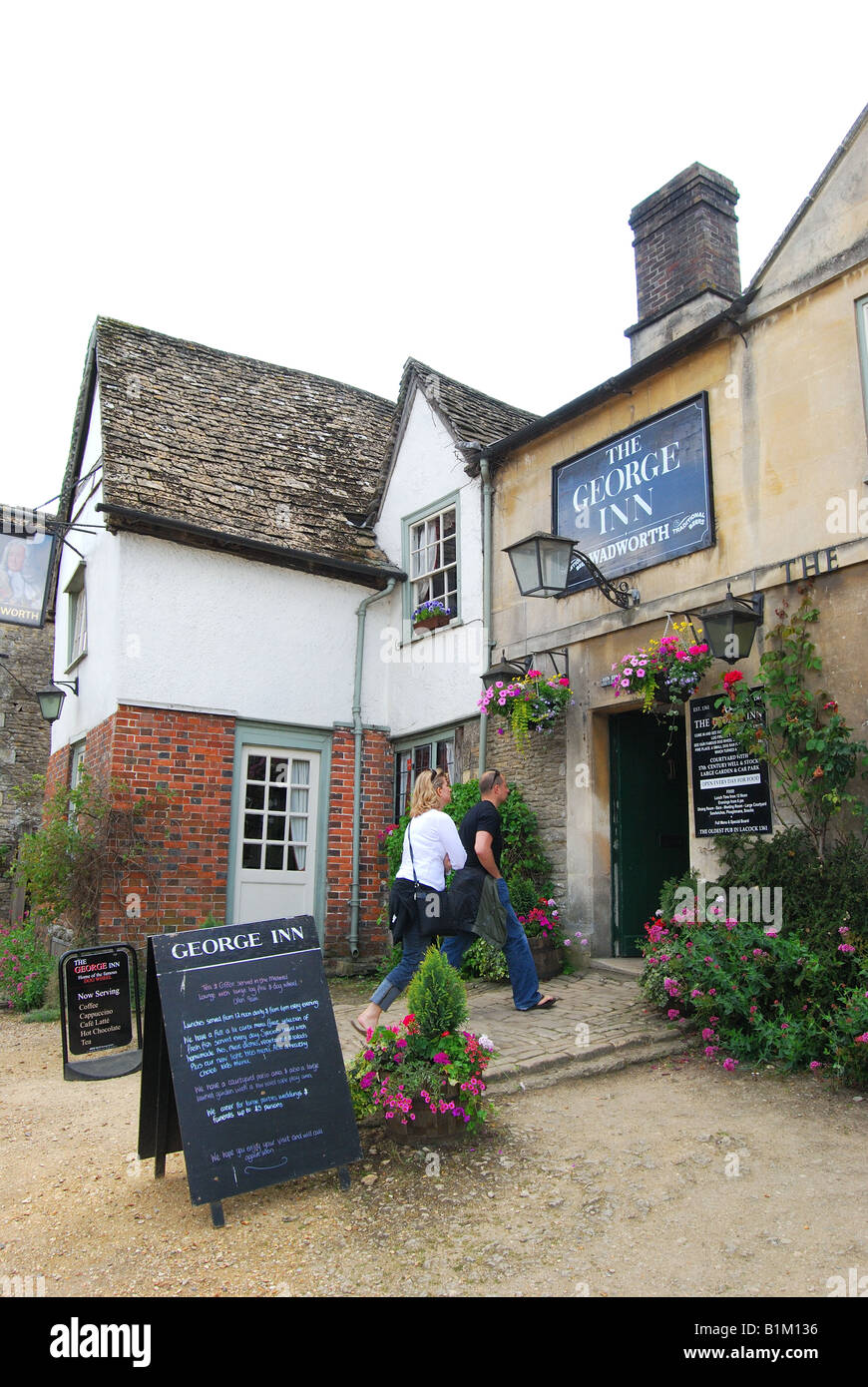 13th Century, The George Inn, West Street, Lacock, Wiltshire, England ...
