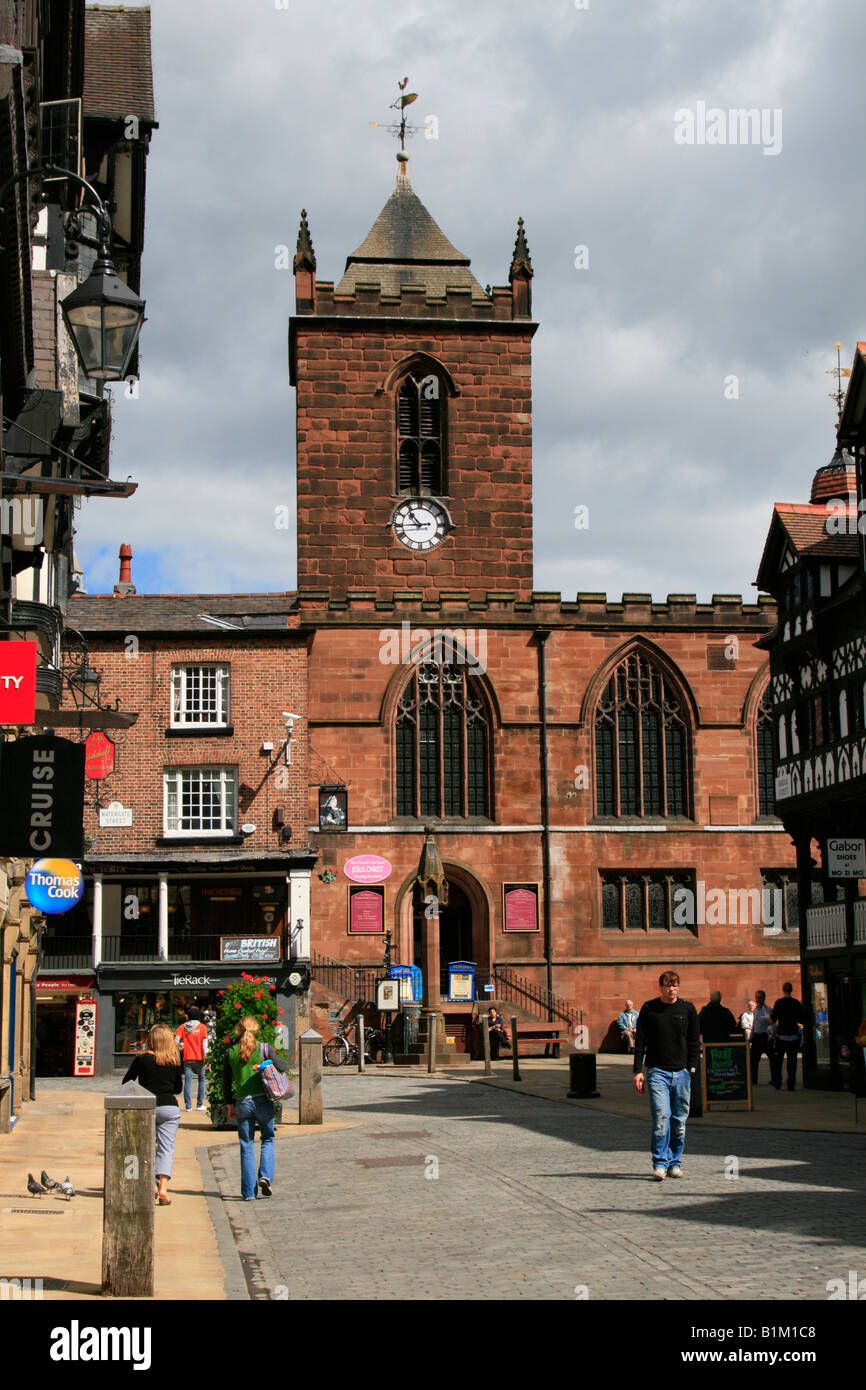 city of chester, town centre shopping cheshire england uk gb Stock ...