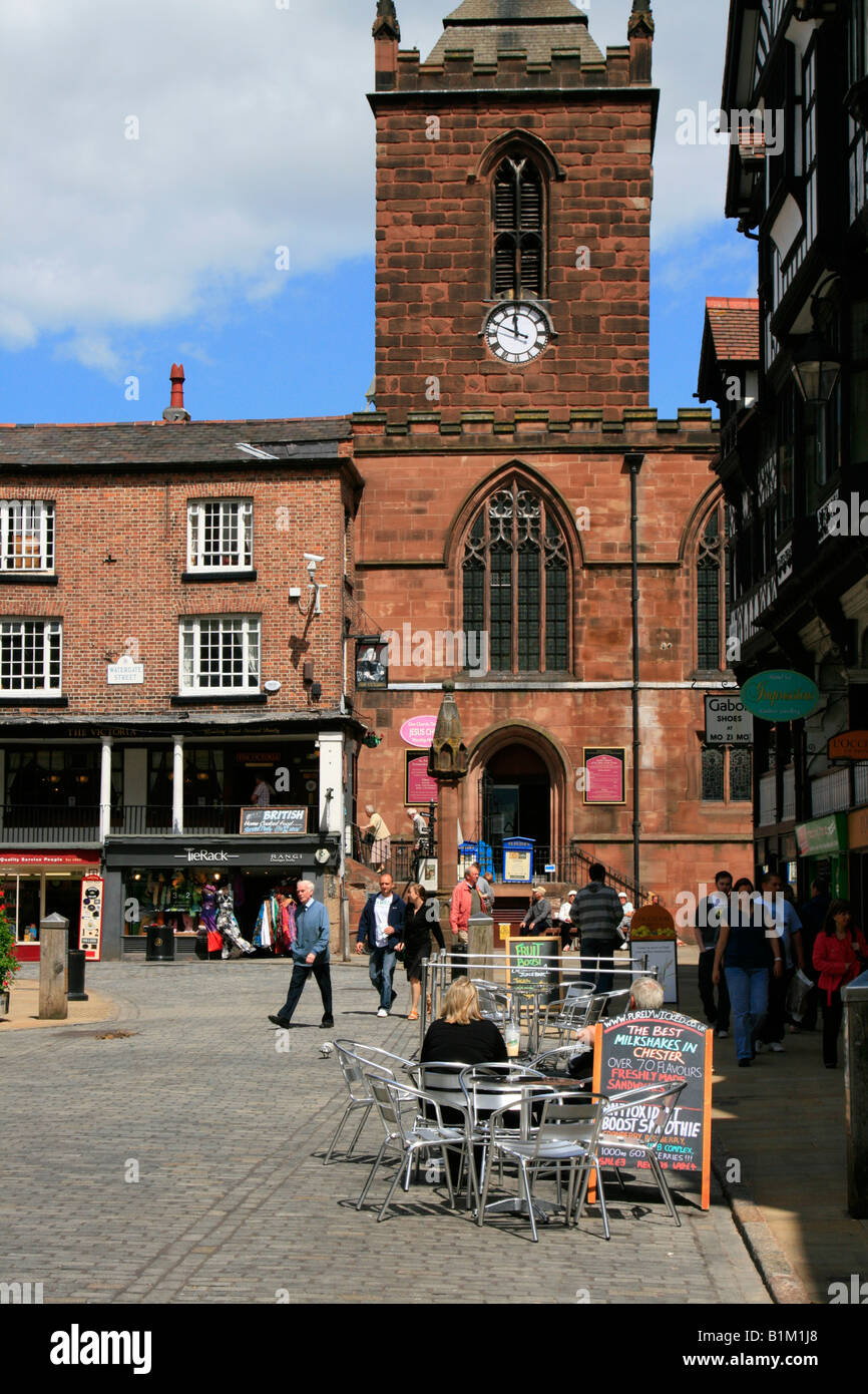 city of chester, town centre shopping cheshire england uk gb Stock ...