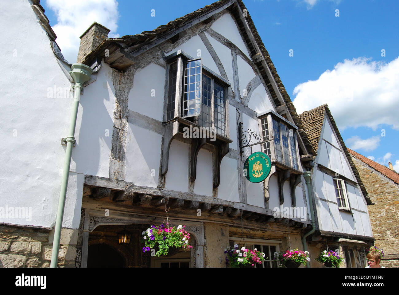 At The Sign of the Angel Inn, Church Street, Lacock, Wiltshire, England ...