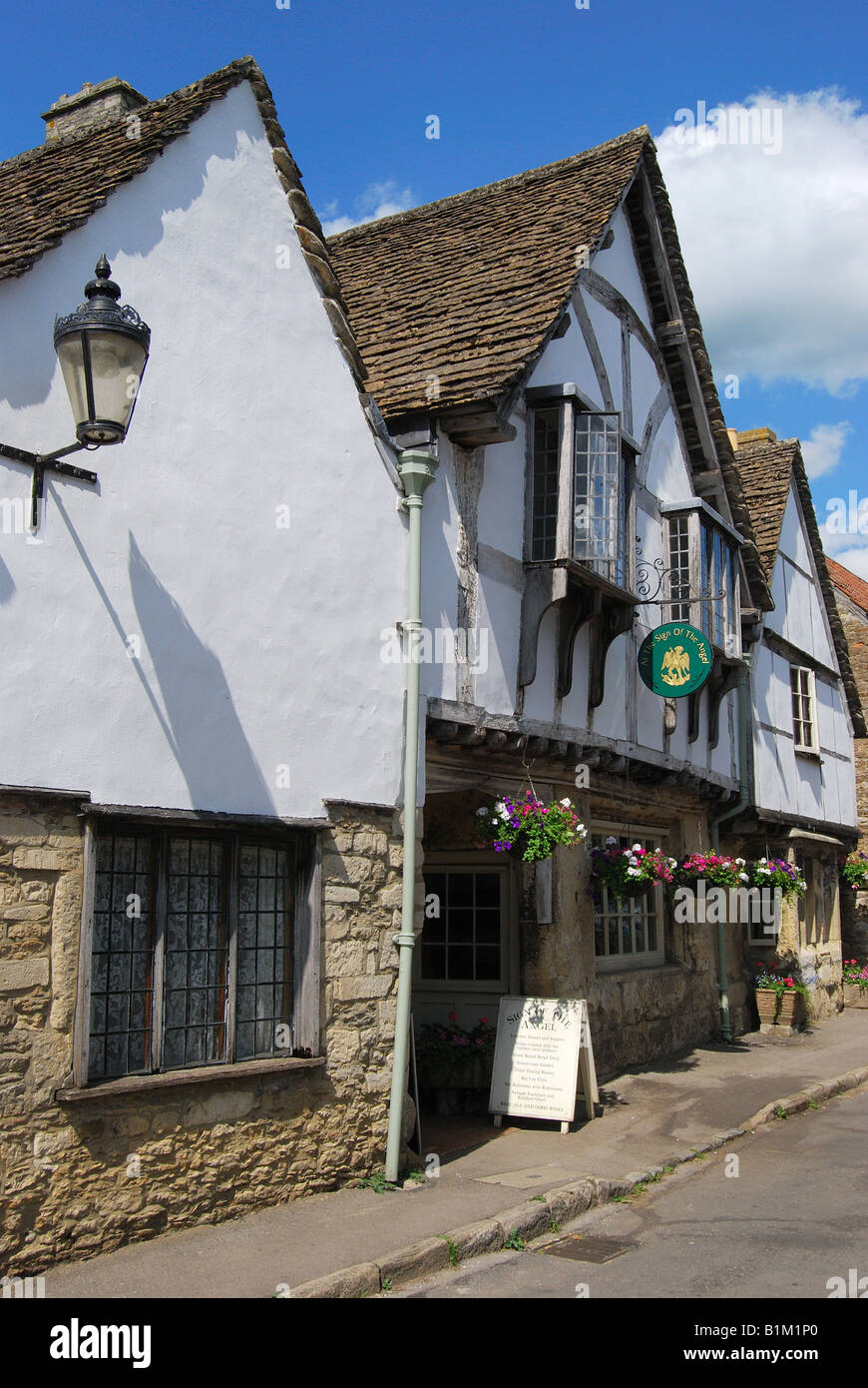 At The Sign of the Angel Inn, Church Street, Lacock, Wiltshire, England ...