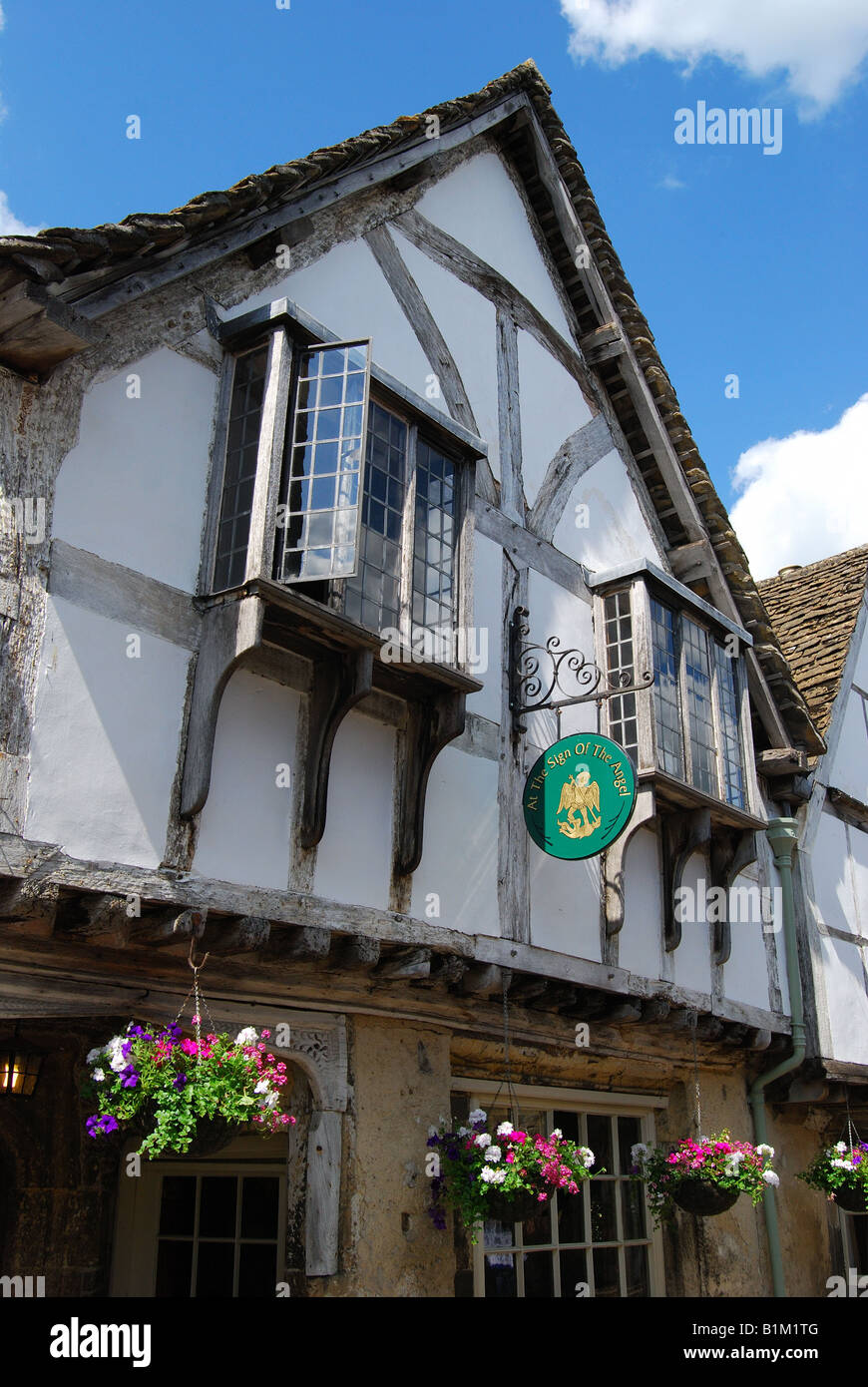 At The Sign of the Angel Inn, Church Street, Lacock, Wiltshire, England ...