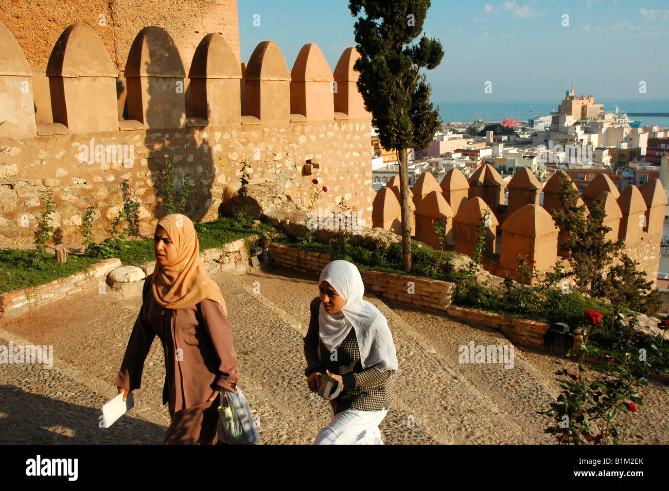 Alcazaba palace - ALMERIA - Andalusia - Spain Stock Photo - Alamy