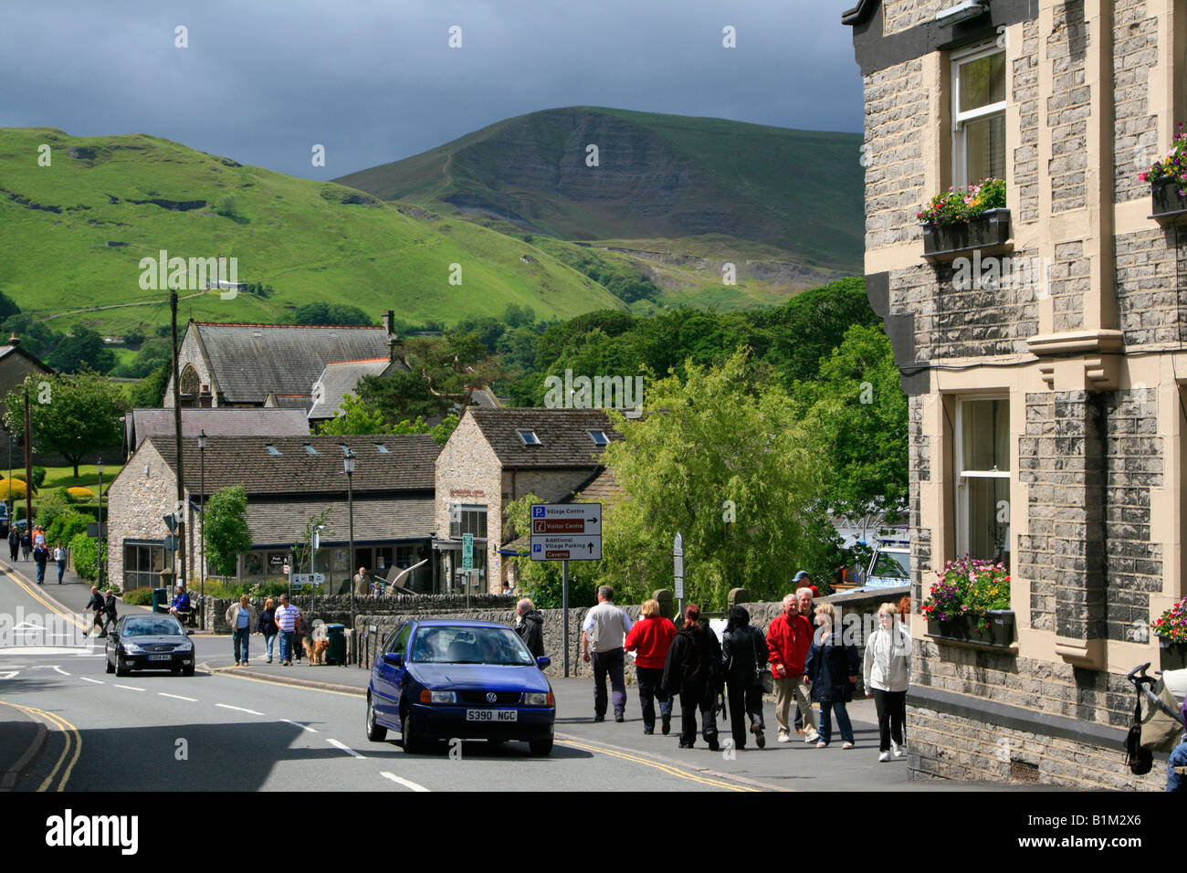 Castleton Derbyshire peak district national park small village england ...