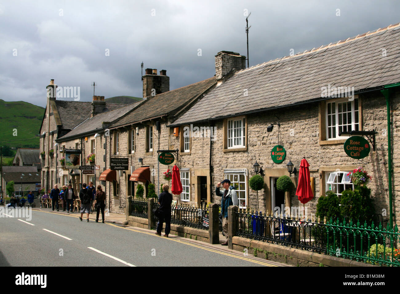 Castleton Derbyshire peak district national park small village england ...