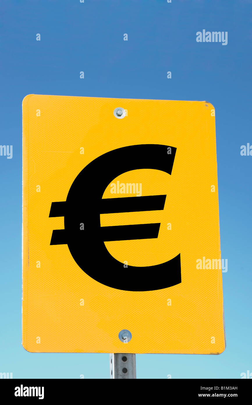 Euro symbol road hi-res stock photography and images - Alamy