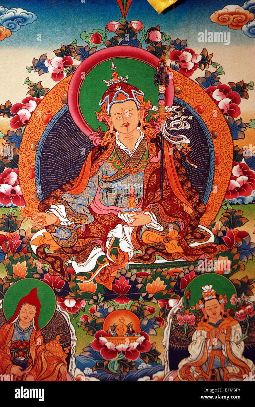Traditional Tibetan Thangka Stock Photo - Alamy