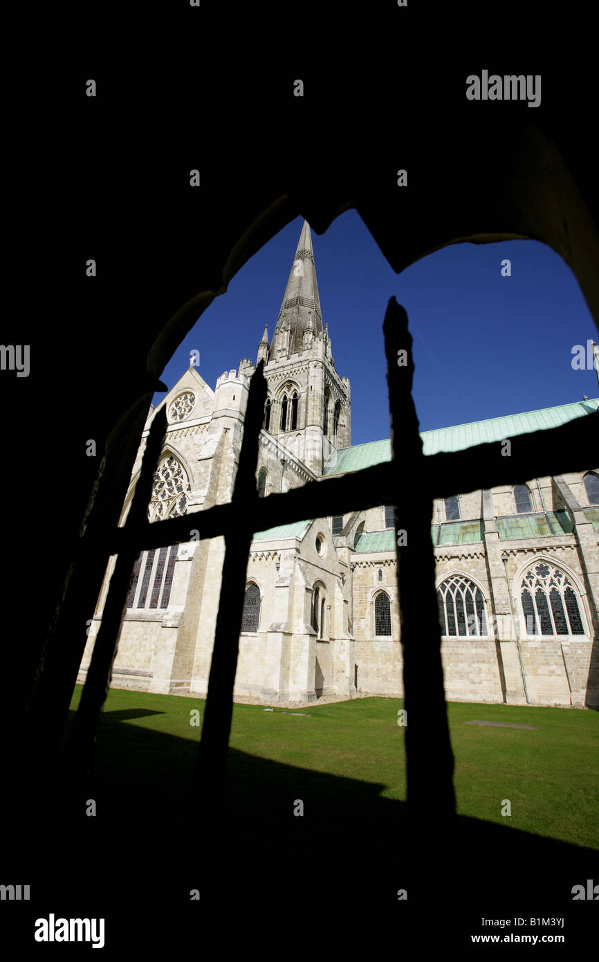 City of Chichester, England. The south aspect of the mediaeval ...