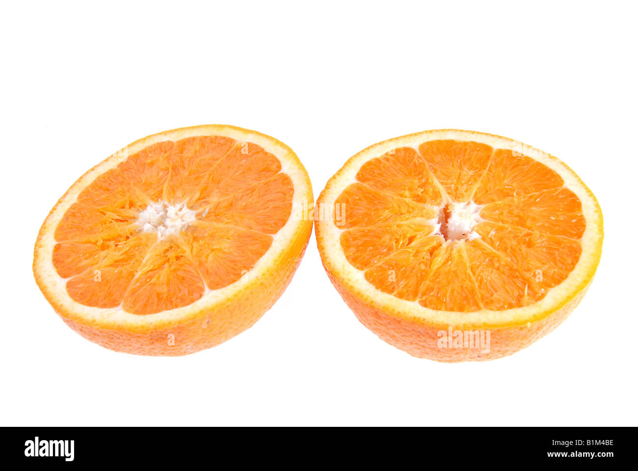 Half an orange, close up Cut Out Stock Images & Pictures - Alamy