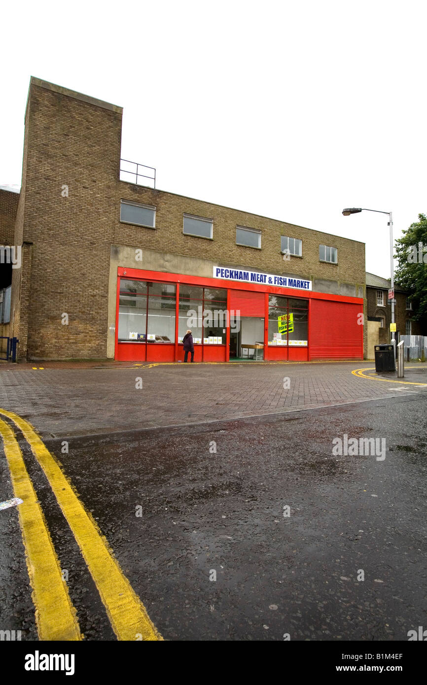 Peckham Meat and Fish Market on Holly Grove, Peckham, southeast London ...