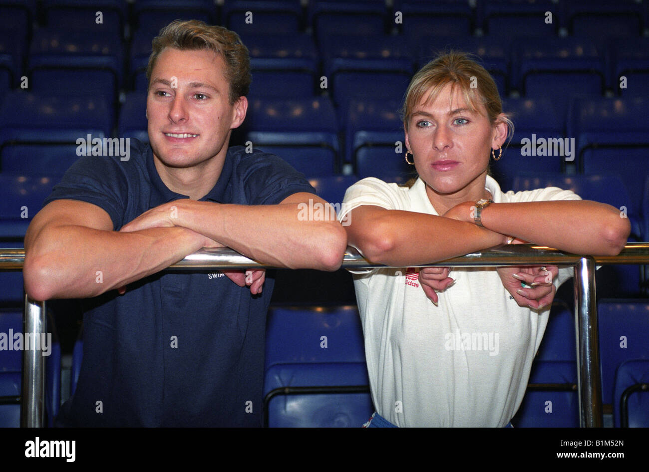 Nick Gillingham and Sharon Davies in 1990 Stock Photo - Alamy