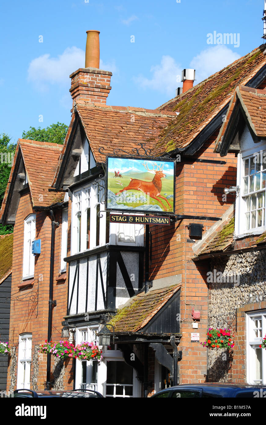 Stag & Huntsman Pub, Hambleden, Buckinghamshire, England, United ...