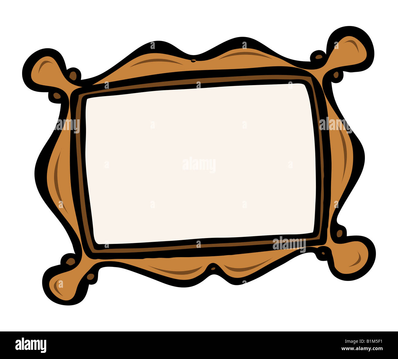 cartoon illustration of an art frame Stock Photo - Alamy