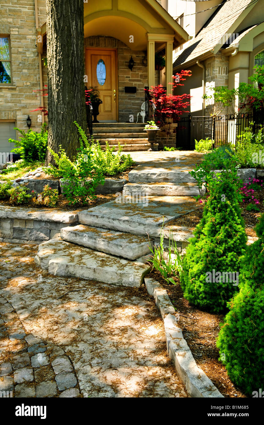 Natural Stone Steps Front