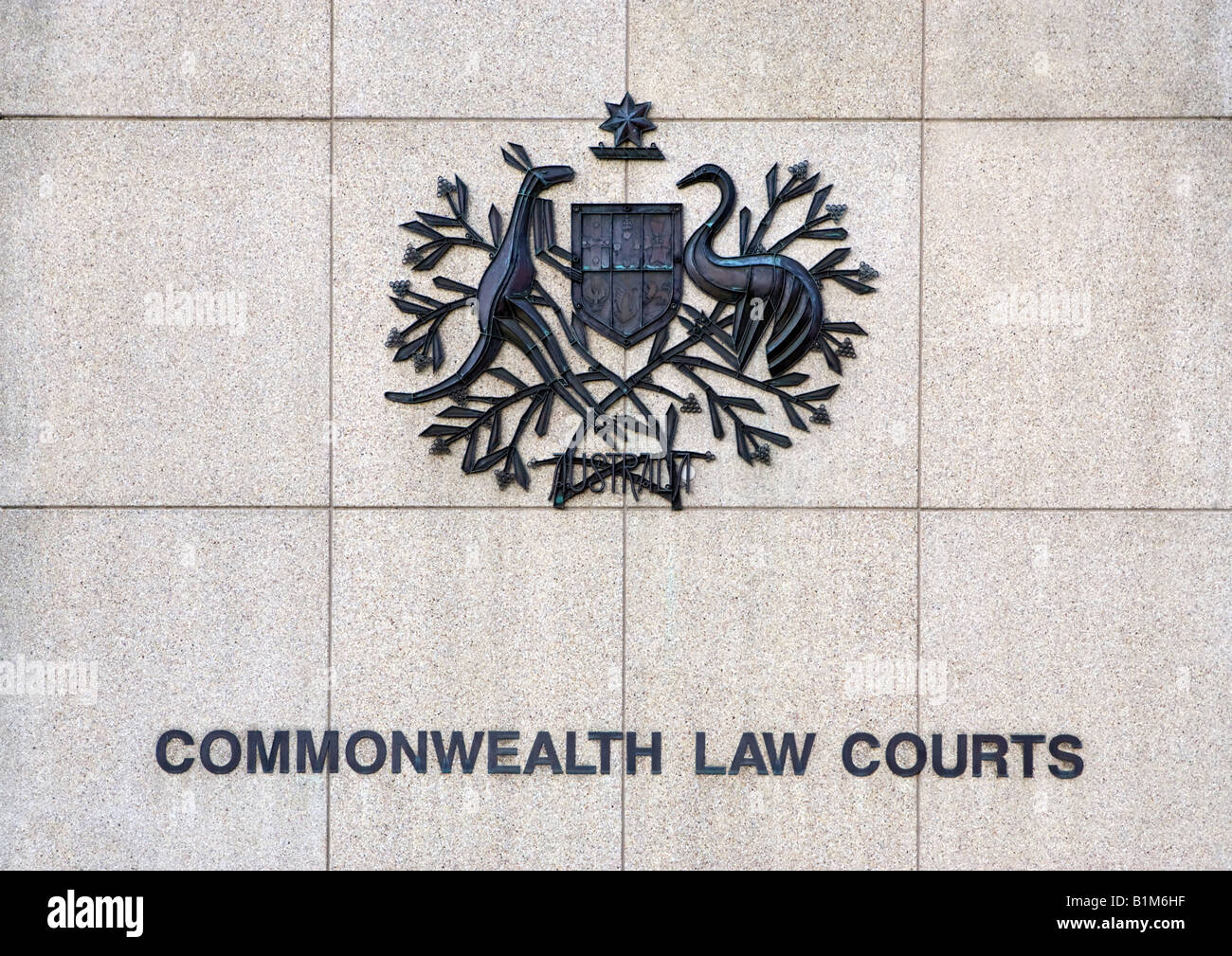 The Commonwealth Law Courts and coat of arms in Perth, Western ...