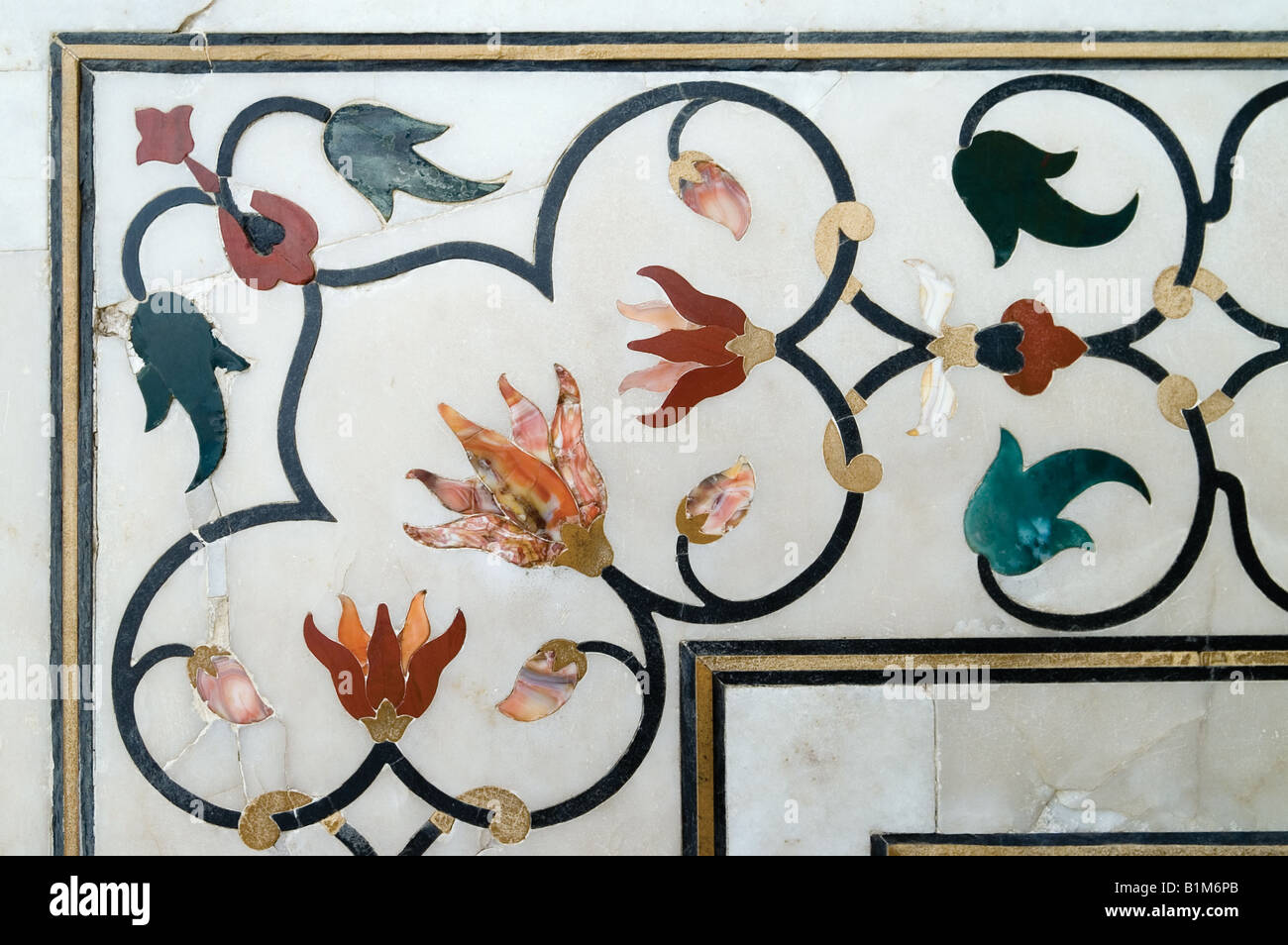 Floral design taj mahal agra hi-res stock photography and images - Alamy