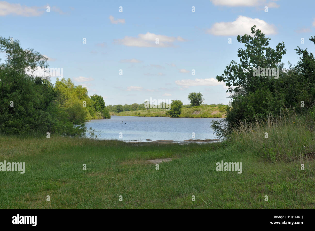 A view of a strip mine now filled with water Stock Photo - Alamy