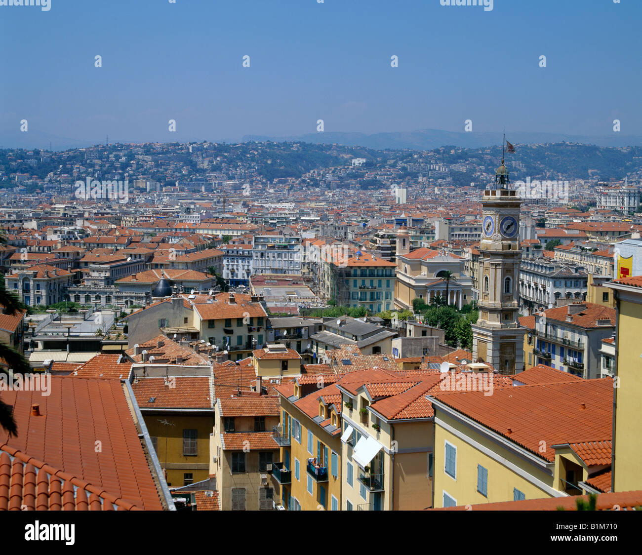 Nice France Overview Stock Photo - Alamy