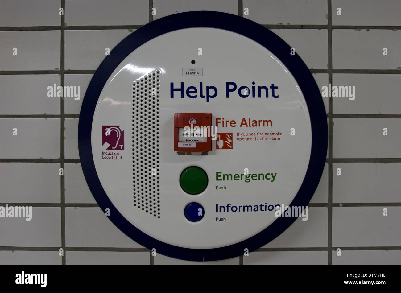 London Underground Help/information Point London Stock Photo - Alamy