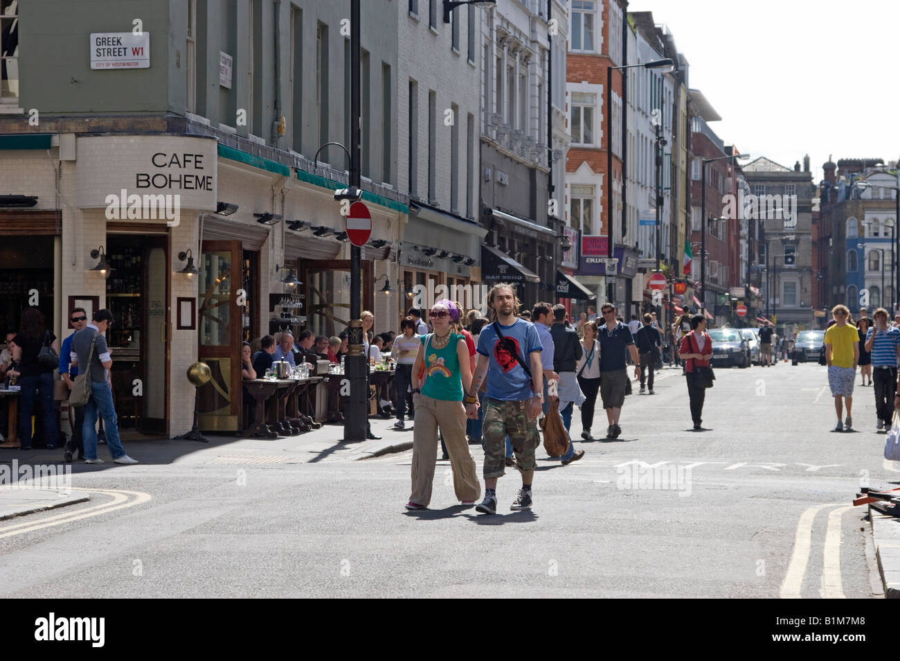 Old Compton Street Soho Central London Stock Photo - Alamy
