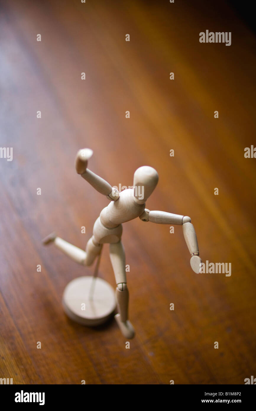 A Drawing Figurine in Tripping Position Stock Photo - Alamy