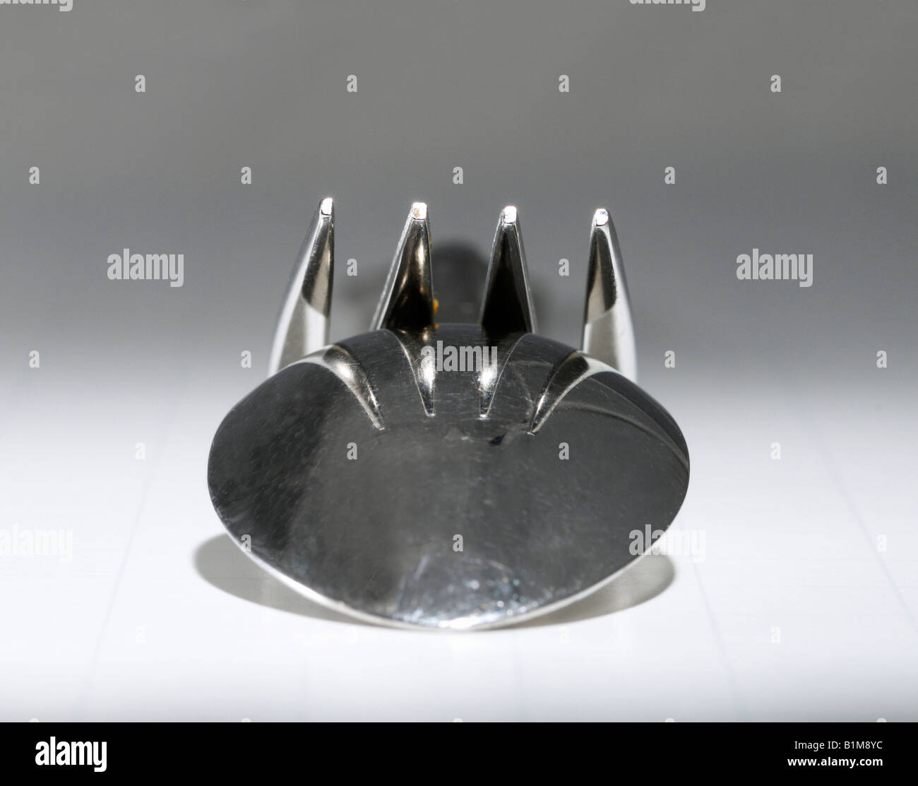 Abstract of a spoon and fork Stock Photo - Alamy