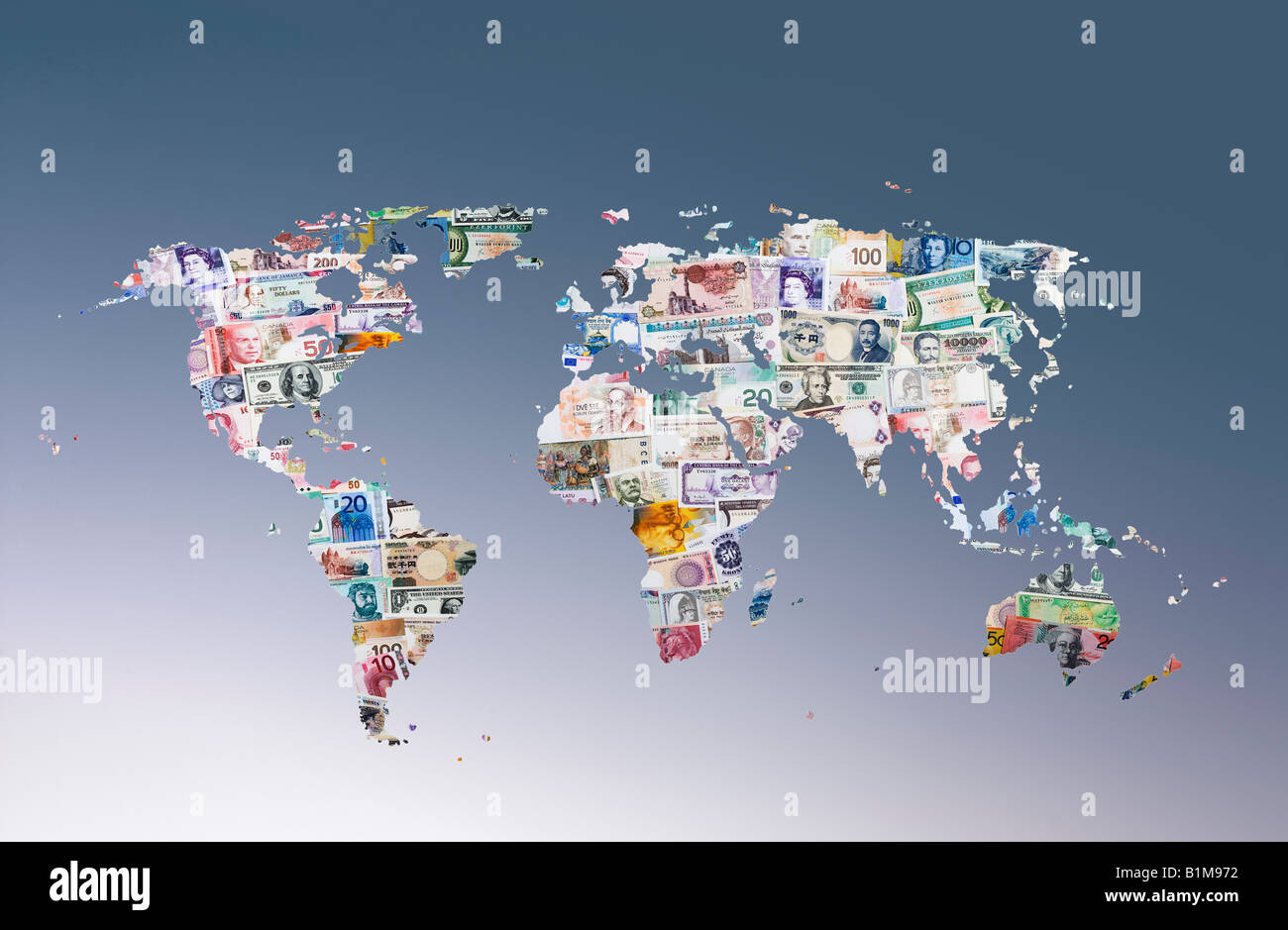 Map of currency hi-res stock photography and images - Alamy