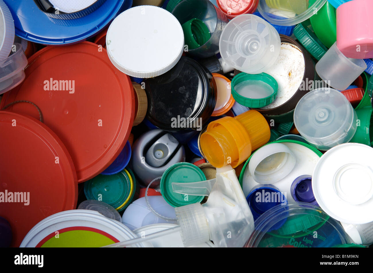 Plastic at a recycling centre Stock Photo - Alamy