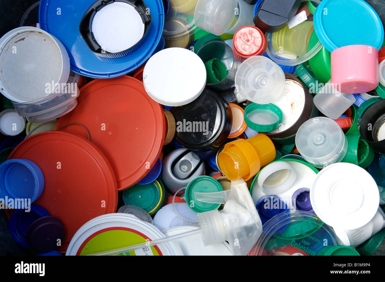 Plastic at a recycling centre Stock Photo - Alamy
