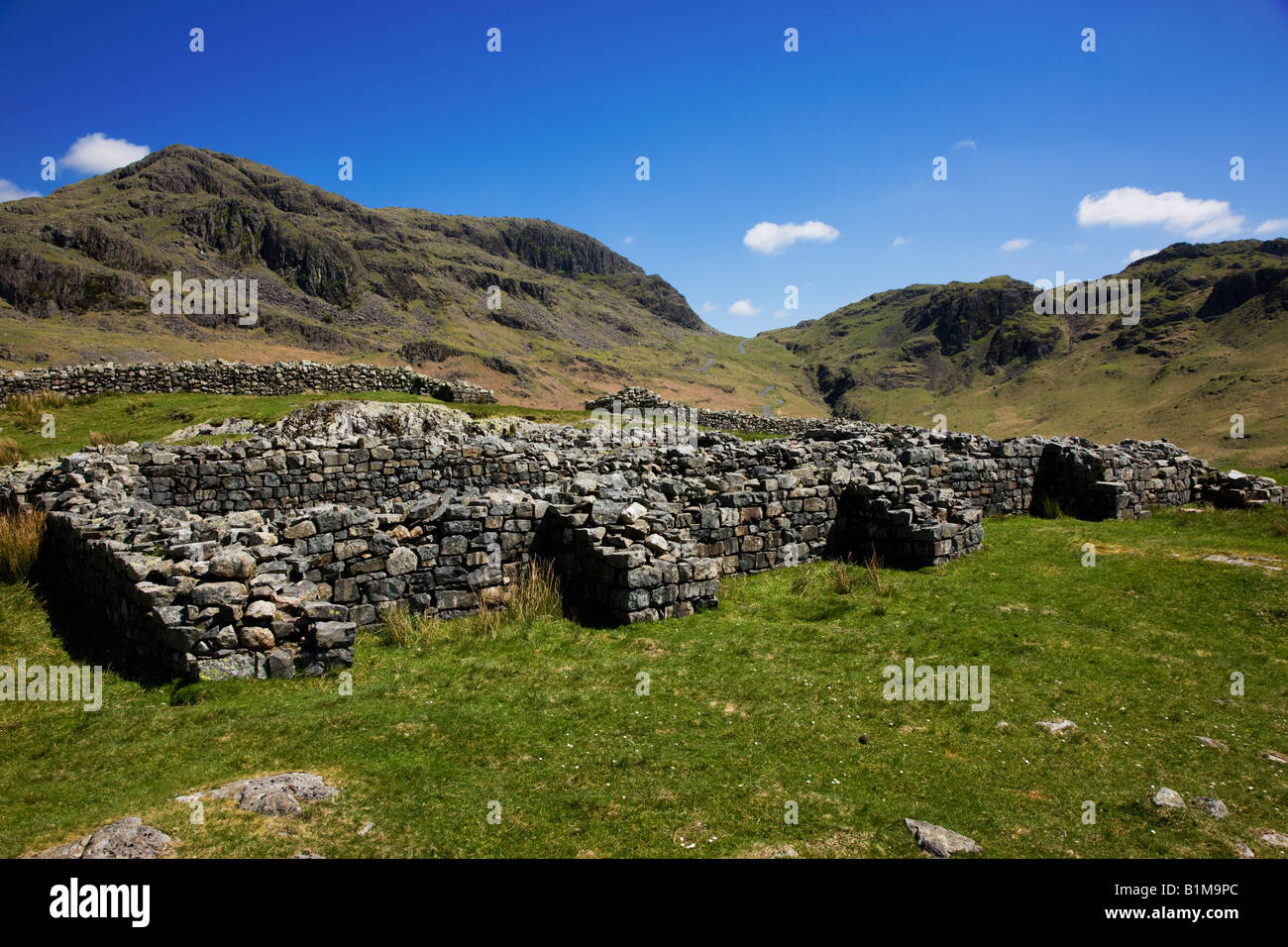 Hardknott Castle Or Mediobogdvm Ancient Roman Fort Ruins Near Hardknott ...