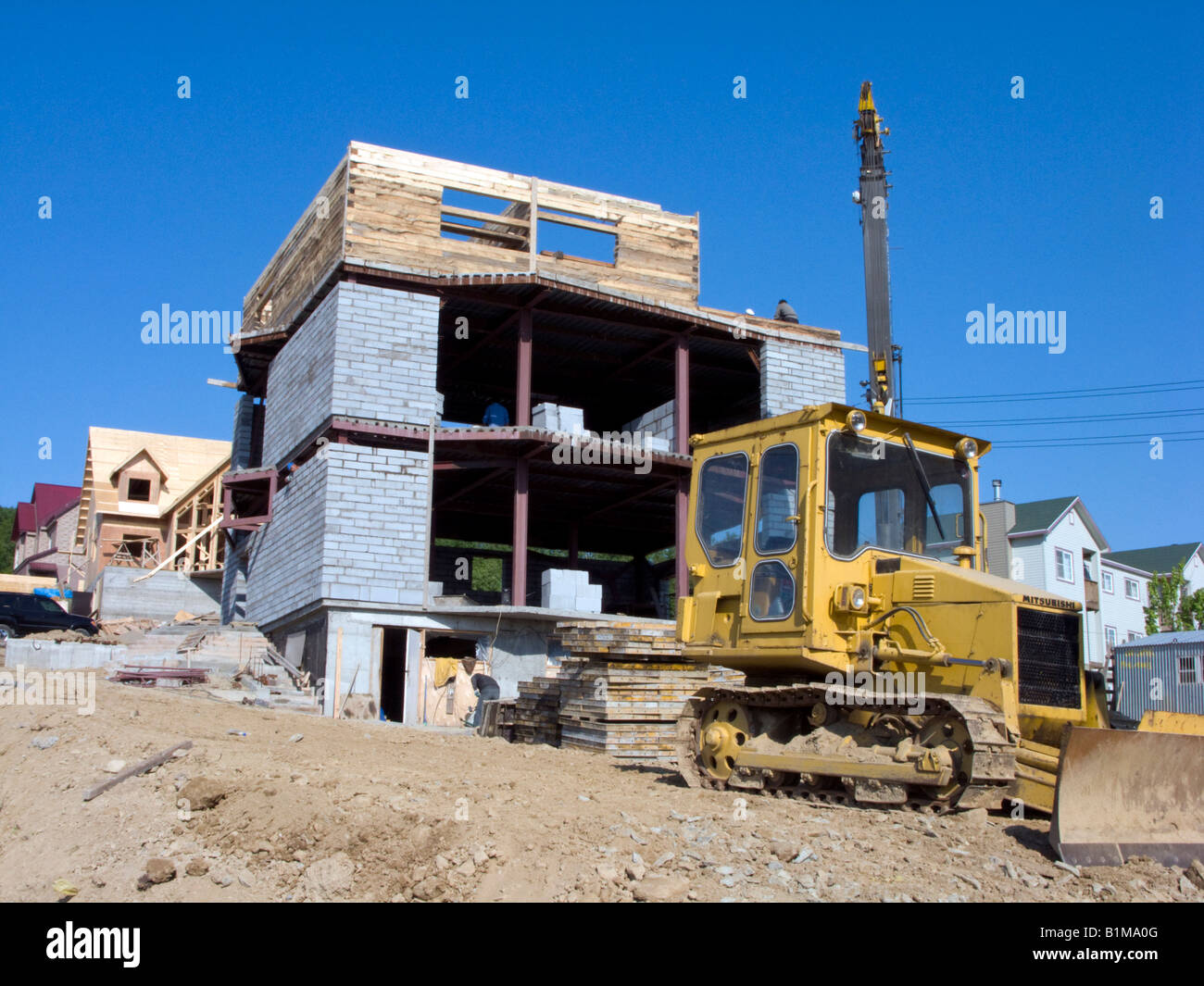 large new houses built by wealthy Russians in an exclusive housing ...